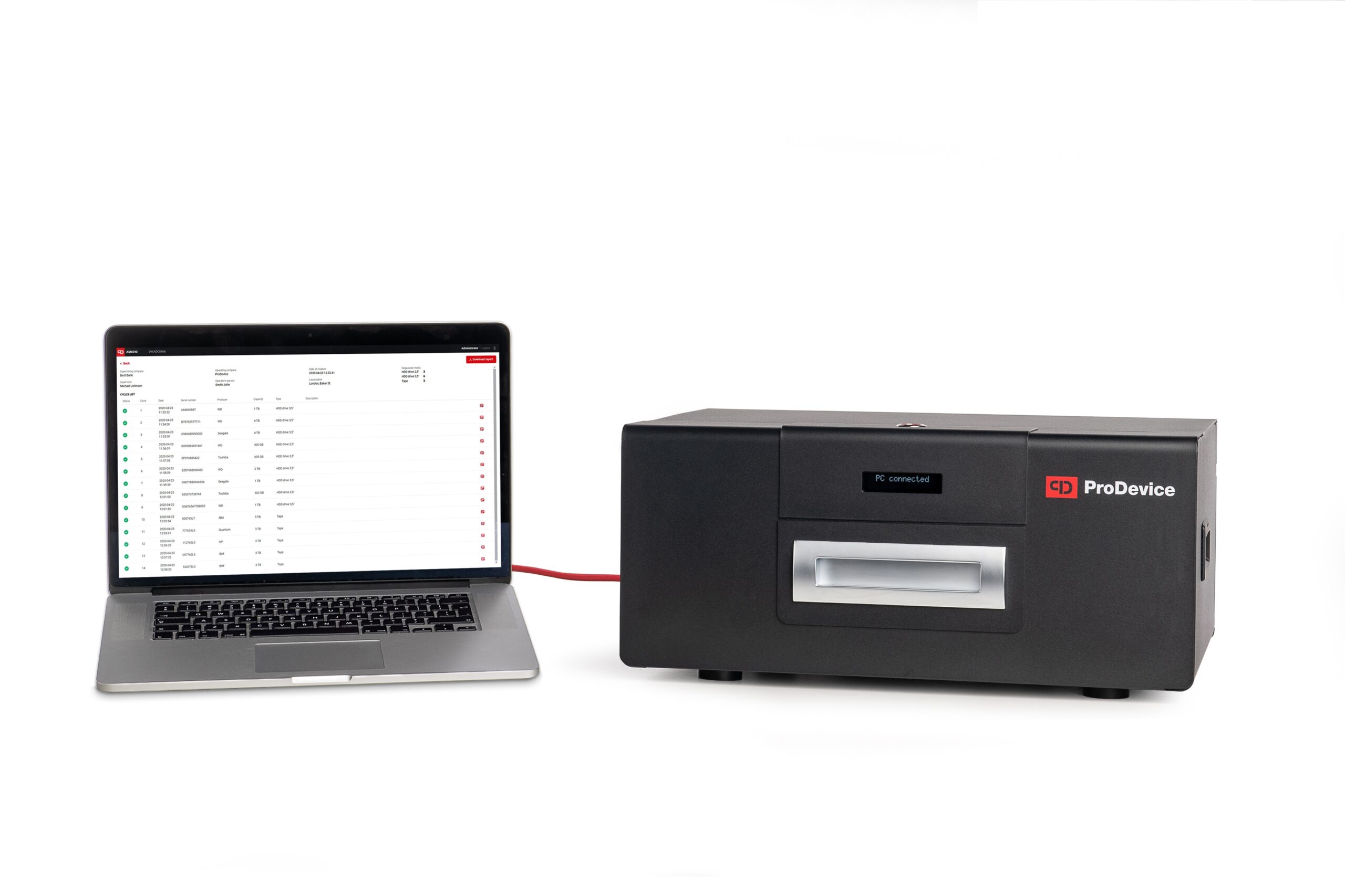 Data destruction: hard drives HDD - ProDevice